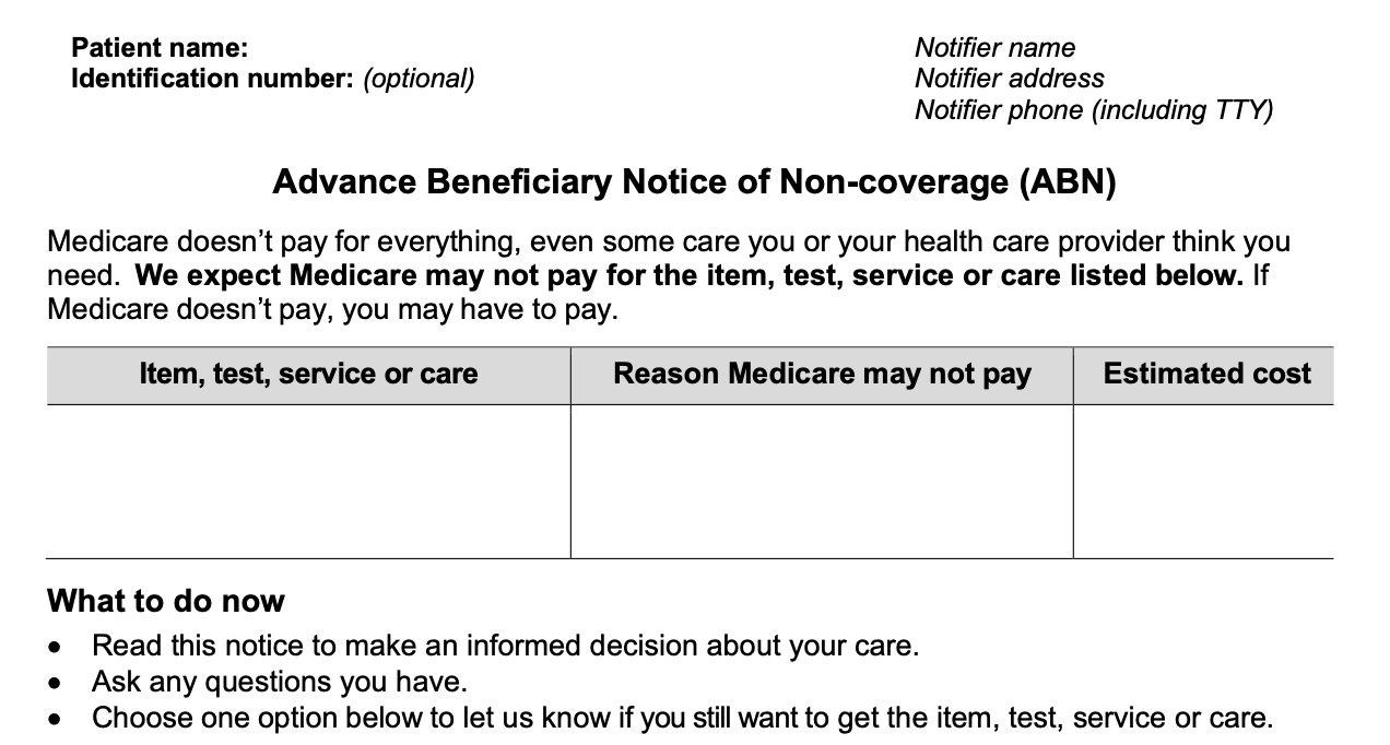 What is an ABN in Home Health & Hospice (With Billing Instructions)